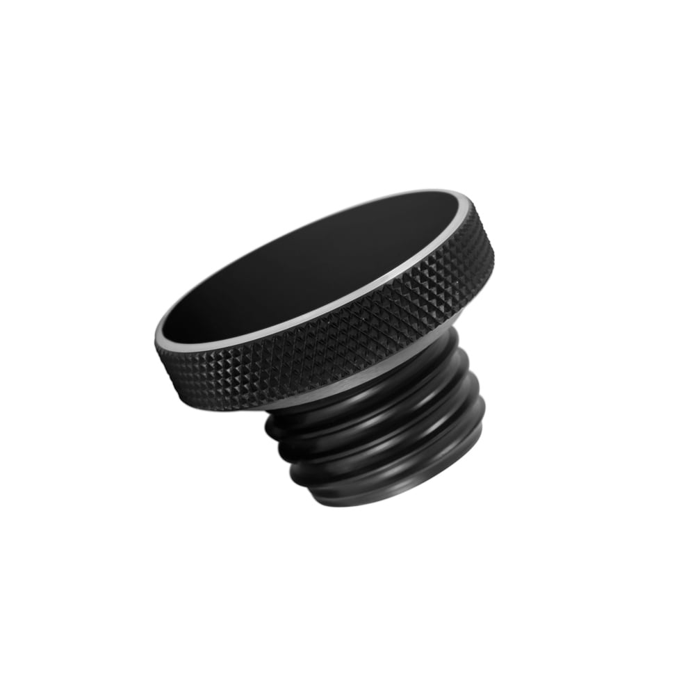 Motone Fuel Gas Cap Aluminium Billet Black | Deus Parts